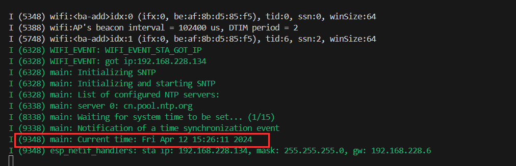 ESP32网络入门-ESP-SNTP校准时间 - Duruofu's 个人测试